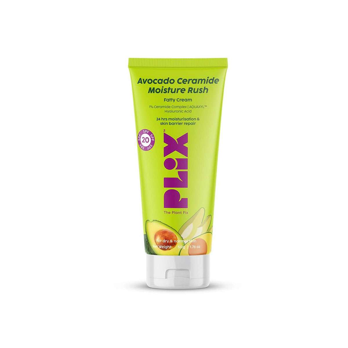 Buy Plix Avocado Ceramide Moisture Rush Fatty Cream for Barrier Repair ...